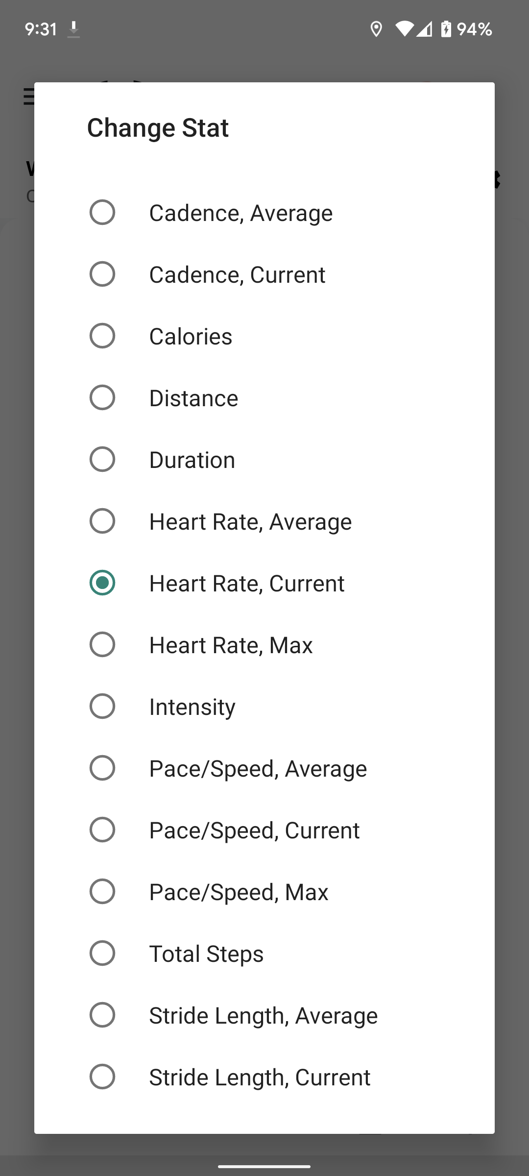 Customize Stats Display – MapMyFitness